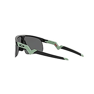 Oakley Youth OJ9010 Resistor Rectangular Sunglasses, Matte Black/Prizm Black, 23 mm