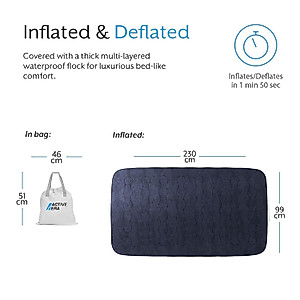 Active Era Luxury Camping Air Mattress Twin Single Sleeping Bag for Indoor and Outdoor Use