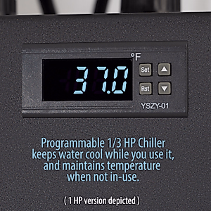 Polar Revive Chiller for Ice Bath and Cold Plunges Including All Hoses and Pumps. 1/3 HP, 2/3 HP, 1 HP Models (1/3 HP)