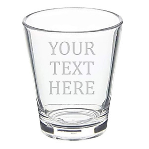 Alankathy Mugs Personalized Shot Glass 2 oz Sandblast Etched Names