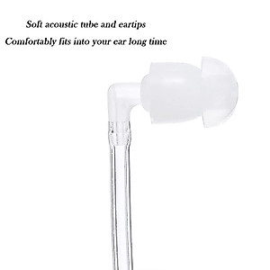 Acoustic Earpiece Tube Police FBI Surveillance Kit for Law Enforcement Security Secret Radio Ear Piece for Motorola Kenwood Baofeng Walky Talky (1 Pack)
