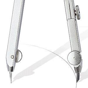 Staedtler Comfort 2 Pc Metal Quick Setting 6" Compass Set, 552 01