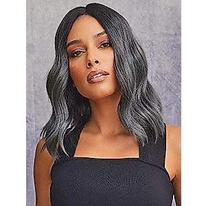Bundle - 4 Items: Velvet Wavez Wig by Rene Paris, Christy's Wigs Q & A Booklet, BeautiMark Synthetic Shampoo & Wide Tooth Comb - Color: Polar Sky