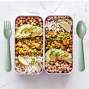 Muulaii Kids Spoons and Forks Toddler Utensils Plastics Reusable Silverware Baby Cutlery Set Feeding Dinnerware Utensils BPA Free Microwave Dishwasher and Freezer Safe