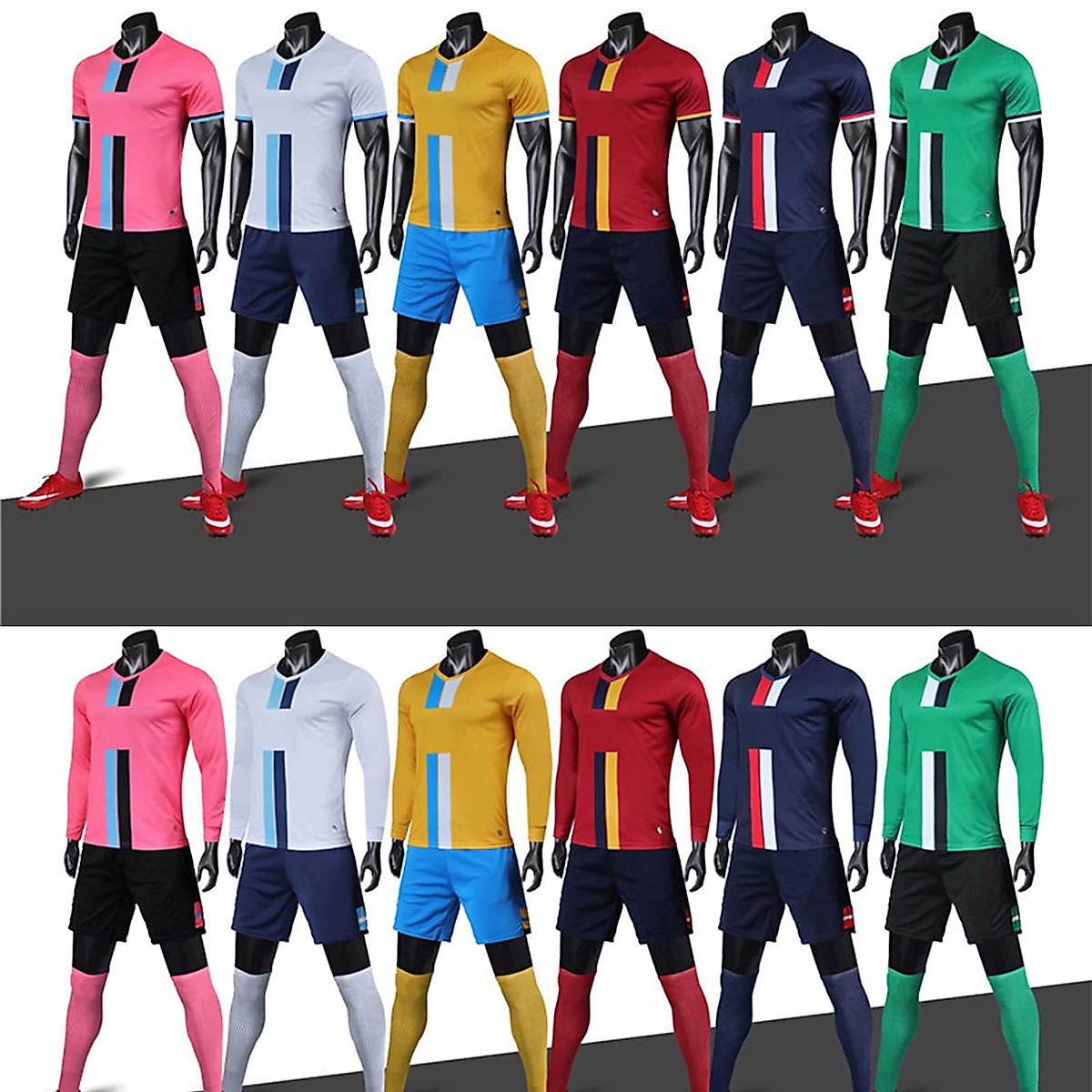 Custom Soccer Jersey for Kids/Boys/Girls/Men/Women Personlized Soccer Shirt and Short with Name Number Team Logo