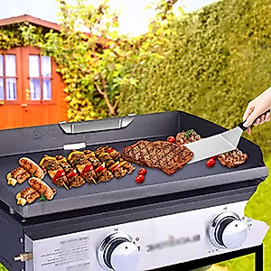 Emcgicc 6.2 Inch BBQ Spatula Rack, Stainless Steel Griddle Spatula Holder, Barbecue Tool Hold Rack Griddle Accessories for Flat Top Griddle and Other Grill Griddles (6.2 Inch)