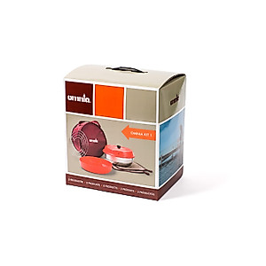 Omnia Kit 1, Set of 5 Products - Camp Oven, Silicone Mold, Potholders, Baking Grid and Storage Bag - Ultimate Starter Kit for Omnia Recreational Oven