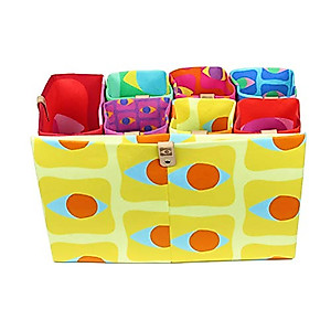 Bright Flagship Prints, 7" 8-pc Tote Set