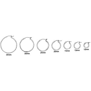 NINE WEST Women's Classics Silvertone Large Hoop Earrings