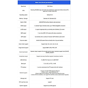 youyeetoo AIOT-3588A Intelligent self-Service Terminal Motherboard, Equipped with Rockchip RK3588 Octa-core, 6 Tops NPU, Android 12.0 (4+32G)