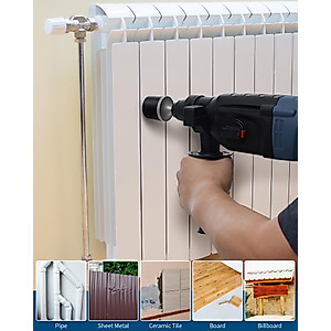 Radiator Vibrator Tool, Firecore Power Vibrating Rubber Hammer for SDS Plus Rotary Hammer Drill, Sewage Discharging Flushing, Vibrating Sludge Magnetite Accumulation Deposit for Radiator Pipe Cleaning