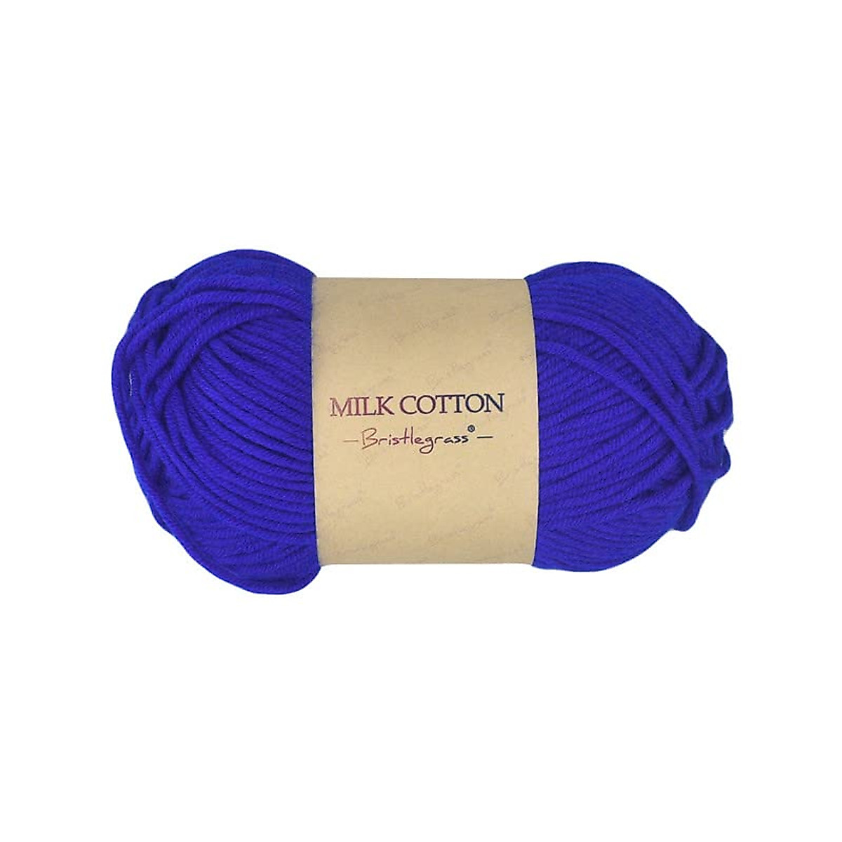 Bristlegrass Electric Blue Chunky Yarn Royal Cotton, 100% Acrylic Yarn, Soft, Super Crochet and Knitting Threads Baby Sweater Scarf Fabric Needlework Craft1.76 Oz (50G) / 115 Yrds (105M)
