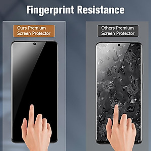 AFSKU Galaxy S21 Ultra 5G Screen Protector, 9H Tempered Glass Scratch Resistant, Ultrasonic Fingerprint Support, 3D HD Curved,for Samsung Galaxy S21 Ultra 6.8 Inch Screen Protector