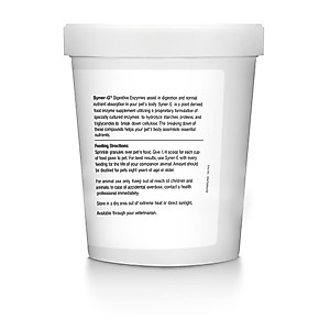 PHS Syner-G Digestive Enzymes Supplement for Dogs and Cats - Enzymes Alpha-Amylase, Lipase, Cellulase, and Protease - Digestion Support, Absorption of Nutrients, Skin Health - Made in USA - 454 grams