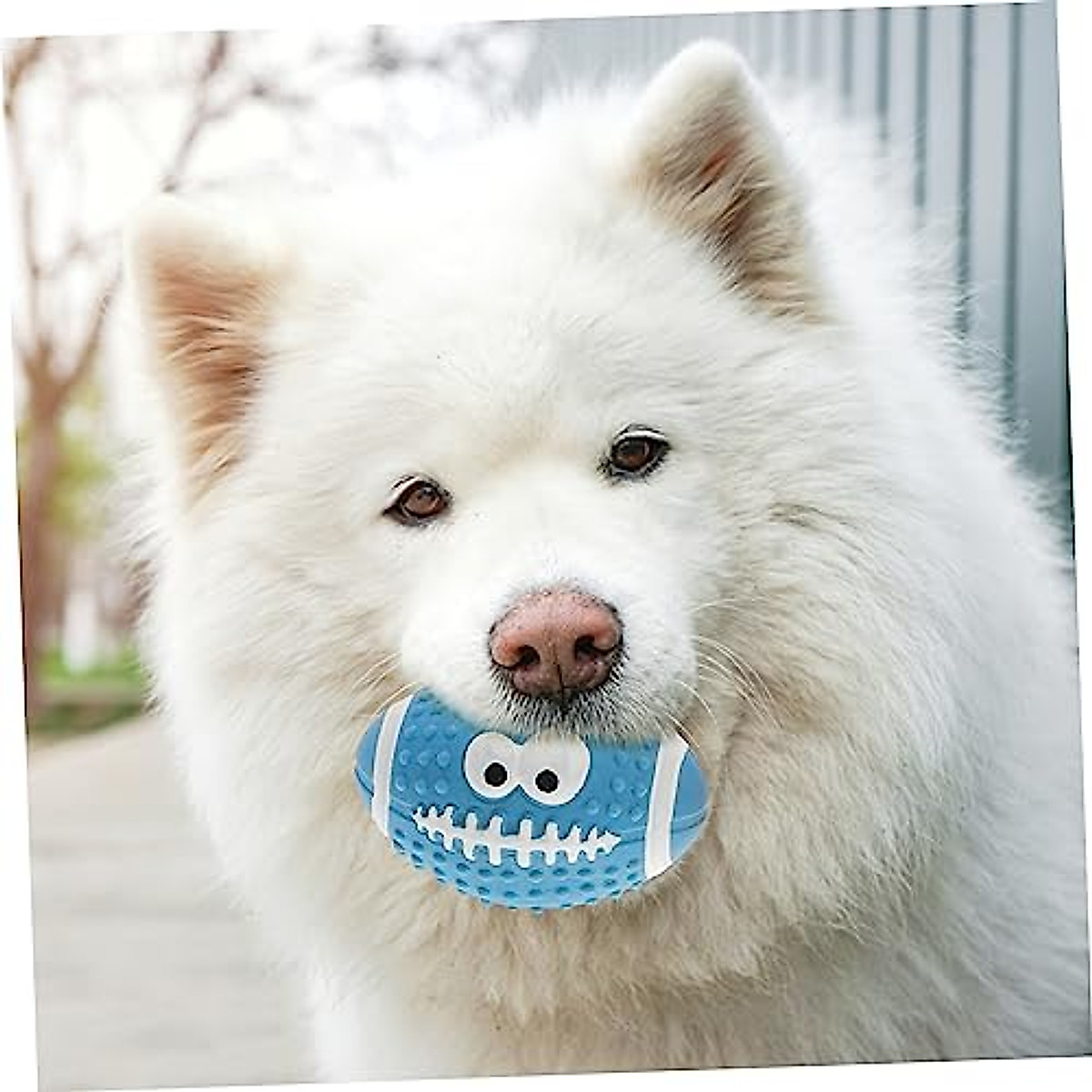 NOLITOY 3pcs Teething Ball Toys Pet Chew Toys Teething Toys Squeaky Balls for Dogs Rubber Balls for Dogs Puppy Chew Toy Dog Balls Outdoor Toys Dog Squeaky Toys Vocalize Sound Toy Emulsion
