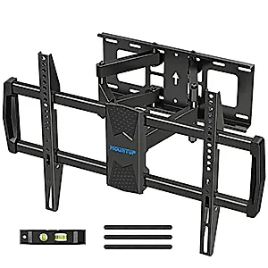 MOUNTUP Full Motion TV Wall Mount for Most 42-82 inch TVs, Wall Mount TV Bracket with Articulating Swivel and Tilt, TV Mount Max VESA 600x400mm, Holds up to 100lbs Fits 16" Studs MU0028