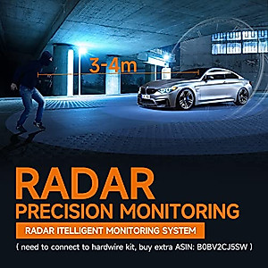 HUPEJOS V7 360° Dash Cam, 4 Channel Quad Camera FHD 1080P*4 Front, Left, Right, and Rear with WiFi, Adjustable Lens Dash Camera for Cars with Night Vision, Free 128GB Card, 24 Hours Parking Mode