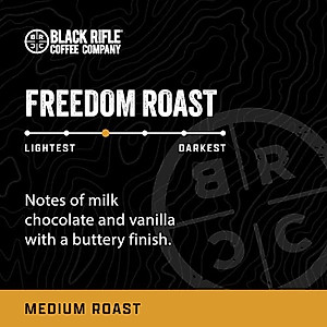 Black Rifle Coffee Company Freedom Blend, Medium Roast K Cups, 12 Single Serve Coffee Pods