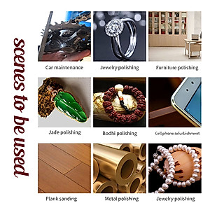 KingBra 40 Grit Mouse Detail Sander Sandpaper 5 Holes Sander Pads Hook and Loop Sanding Sheets, Pack of 30