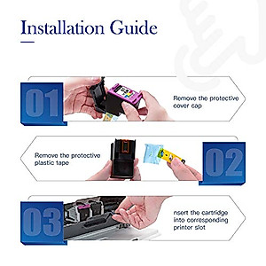 Valuetoner Remanufactured Ink Cartridges Replacement for HP 61XL 61 XL to use with Envy 4500 Deskjet 1000 1056 1510 1512 1010 1055 OfficeJet 4630 Printer ( 1 Tri-Color )