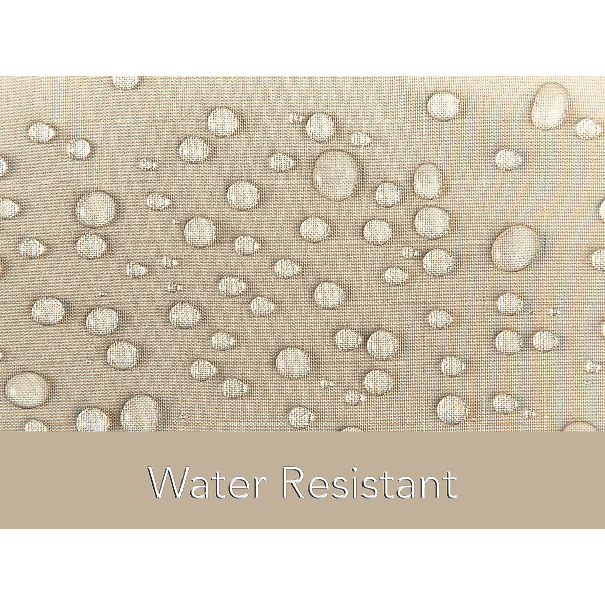 Covermates Square Patio Accent Table Cover - Patio Outdoor Furniture Cover, Water Resistant Outdoor Ottoman/Side Table Cover, Elite 300D Polyester, 30W x 30D x 18H, Khaki