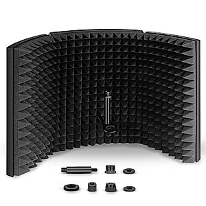 Aokeo Professional Studio Recording Microphone Isolation Shield,Suitable for Blue Yeti and Any Condenser Microphone Recording Equipment（AO-403）