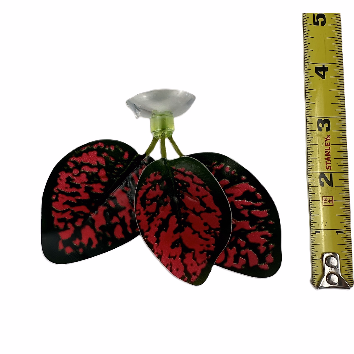 Gingerbread Pet Supply Red and Green Betta Bed Aquatic Plant, Decorative Fish Habitat