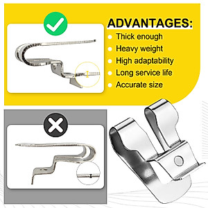 8PCS Belt Clip for Ryobi, Belt Hook with Screw for Ryobi and Ridgid 18 Volt Tools 633586002, 304 Stainless Steel Tool Belt Clip,Replacement Drill Belt Clip Hook for Ryobi Makita Dewalt