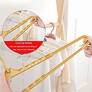 ZEYDURL Large Clothes Hangers Extra Wide Hangers Towel Clips Enlarge Adjustable Shoulder 16.9”-26.2” Drying Hanger for Wide Clothes, Shirts, Bath Towels 4 Pack(White)