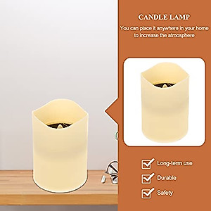 ibasenice Led Solar Tea Lights Flameless Tealight Candles Outdoor Lighting Night Light for Lantern Garden Camping and Home Decor 4pcs