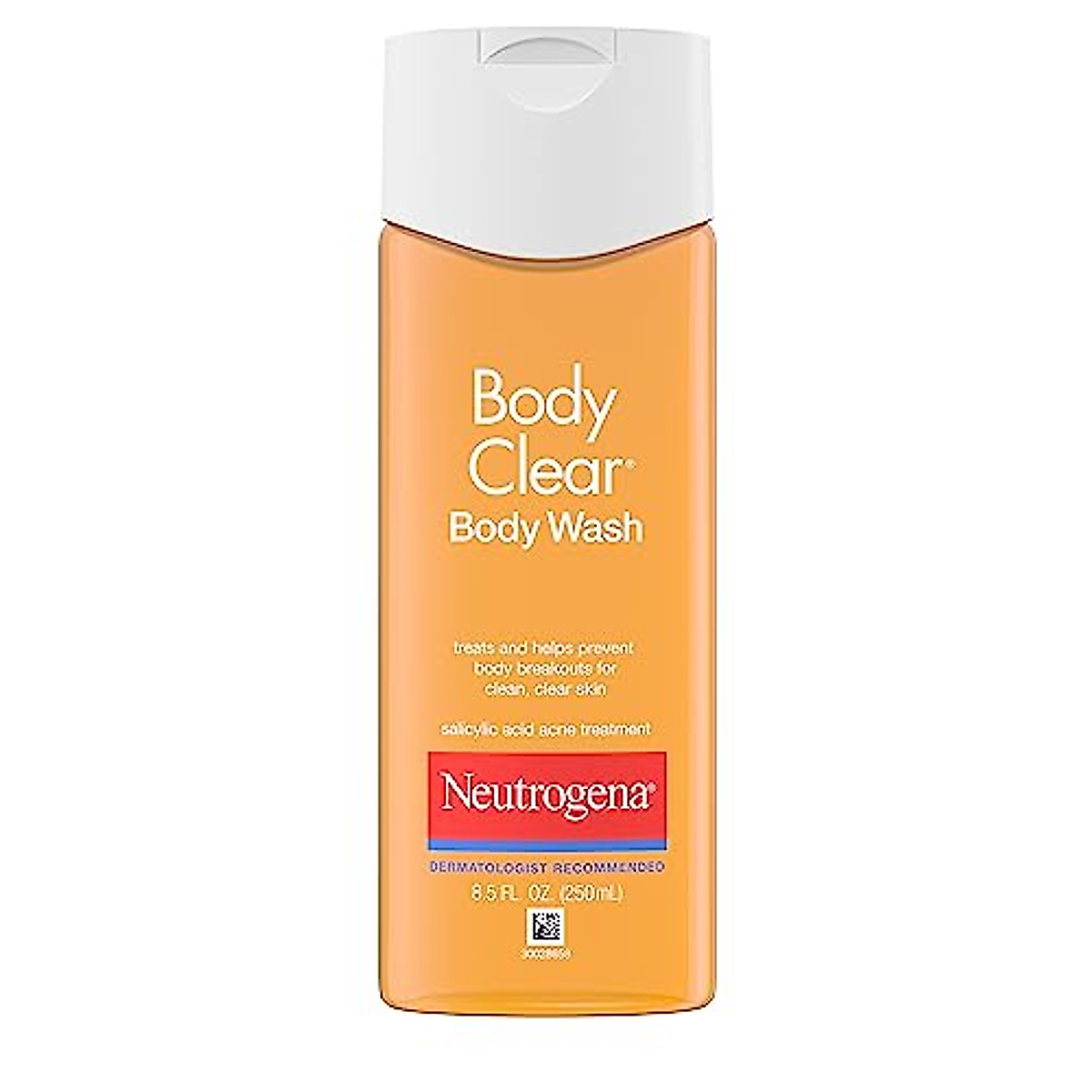 Neutrogena Body Clear Acne Body Wash with Glycerin & Salicylic Acid Acne Medicine for Acne-Prone Skin, Non-Comedogenic, 8.5 fl. oz (Pack of 6)