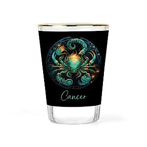 Zodiac Shot Glasses - Horoscope Gift - Aries, Taurus, Gemini, Cancer, Leo, Virgo, Libra, Scorpio, Sagittarius, Capricorn, Aquarius, Pisces