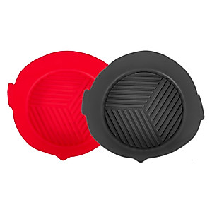 Holibanna 4 Pcs Silicone pad for air Fryer Silicone Trivet Rack Lifter air Fryer Baking Tray Steamer Trivet Silicone Steamer Lifter Silicone Baking Liner bakeware Suspenders