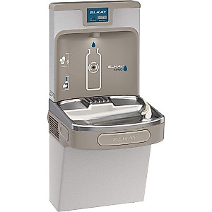 Elkay LZS8WSLP Bottle Filling Station (Light Gray Granite) Bundle with Replacement Filter