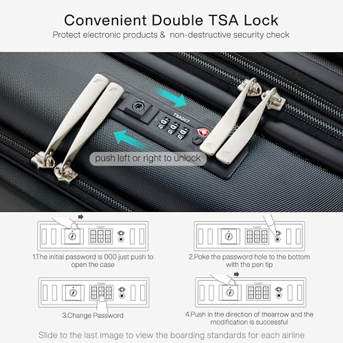 Hanke Grace Expandable Suitcases with Wheels Hardshell Carry On Luggage Airline Approved, 20 Inch Travel Suitcase Lightweight Tsa Luggage for Short Business Trips, Jet Black.