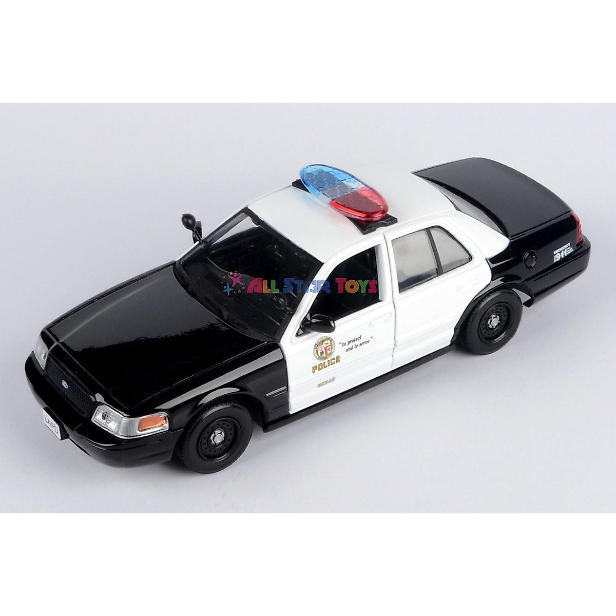 Motormax 2010 Ford Crown Victoria Police Interceptor LAPD Los Angeles Police Department 1/24 Diecast Model 76946 by All Star Toys