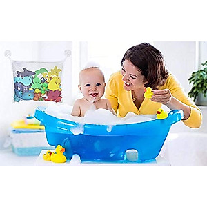 Alayna (TM) Bath Toy Organizer Baby Toy Holder for Tub Quick Dry Mesh Net Bag Bathtub Storage for Kids Bathroom Shower Caddy Container for Toddlers - 2 Strong Suction Cup Hooks