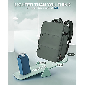 bergsalz Backpack For Women Travel Bag Weekender Lightweight Medium Backpack Olive Green For Men Hiking Waterproof Gym Bag Travel Essential Canvas Bag Carry On Backpack For Sport Fan Laptop Bag