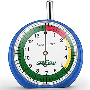 GODESON Dial Type Tire Tread Depth Gauge 88703 Professional for Motorcycle, car,Truck and Bus