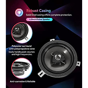 4 Pack for 2007-2018 Jeep Wrangler JK JKU, Replace for Kicker Speaker Upgrade, 77KICK10