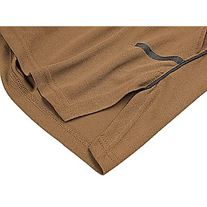 sandbank Men's Quick Dry Active Lightweight Bodybuilding Shorts Jogging with Pockets Khaki