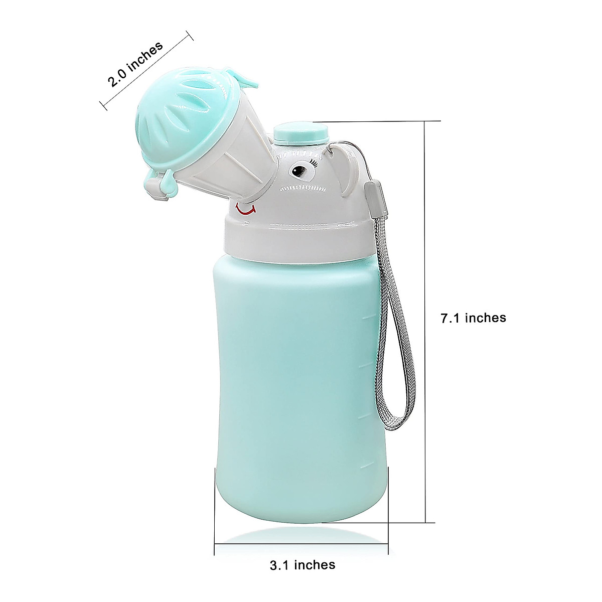 Pee Bottle for Kids - Travel Urinal Portable Potty Pee Cup for Girl Child Toddler Baby Urinal Emergency Toilet for Car Travel Road Trip Essentials Camping Potty Pee Training Leak Proof