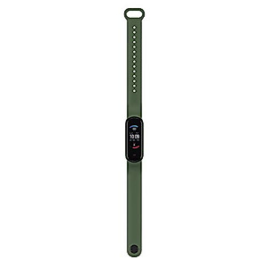 Amazfit Band 5 Activity Fitness Tracker with Alexa Built-in, 15-Day Battery Life, Blood Oxygen, Heart Rate, Sleep & Stress Monitoring, 5 ATM Water Resistant, Fitness Watch for Men Women Kids, Olive