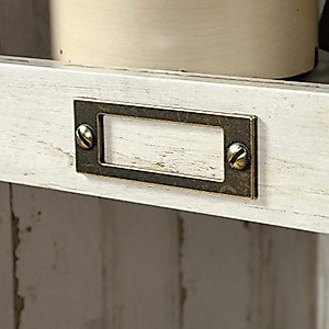 Sauder Barrister Lane Bookcase, L: 53.15" x W: 12.13" x H: 47.52", White Plank finish