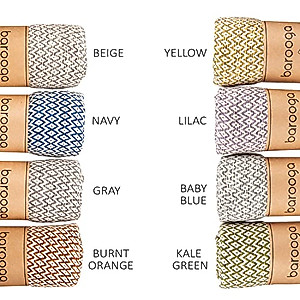 BAROOGA Turkish Hand Towel (Set of 2) for Kitchen and Bathroom | Diamond Weave, 100% Cotton, 18 X 38 inches | Prewashed Peshtemal Towel for Face, Hand, Hair, Yoga, Dishcloth, Tea Towel