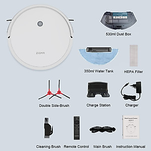 Zigma Robot Vacuum and Mop Combo, 6000 Pa Robot Vacuum Cleaner (H13-A)