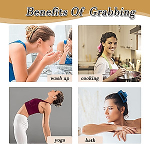 Flower Metal Hair Claw Clips for Thick/Thin Hair - Decorative Large Gold Lily Barrettes with Strong Hold for Women, 1Pc Hair Accessory