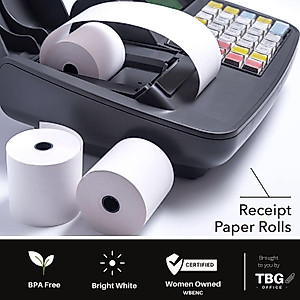 3 1/8” x 230' Thermal Paper Rolls - BPA FREE AND MADE IN THE USA – Receipt paper rolls – Point of Sale Cash Register - Thermal printer paper - Credit Card Paper - for POS systems (1 Case - 30 Rolls)
