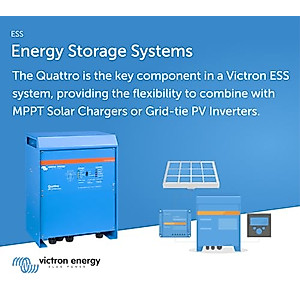 Victron Energy Quattro 5000VA 48-Volt Pure Sine Wave Inverter and 70 amp Battery Charger