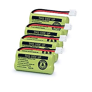 GEILIENERGY BT18433 BT28433 BT184342 BT284342 BT1011 BT-1011 Replacement Battery Compatible with Cordless Phone CS6209 CS6219 CS6229 DS6151 89-1330-01-00 CPH-515D (Pack of 4)